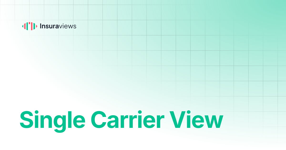 Single Carrier View | Insuraviews
